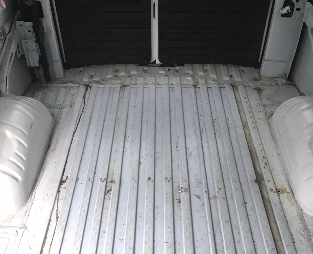Insulating a Van Floor in a Chevy Express Van - PADtinyhouses.com